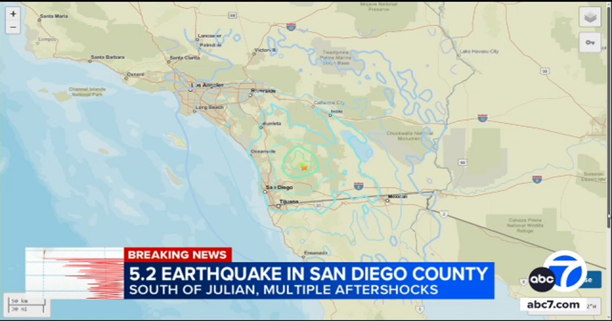 5.2 magnitude earthquake near San Diego rattles parts of LA and Orange ...